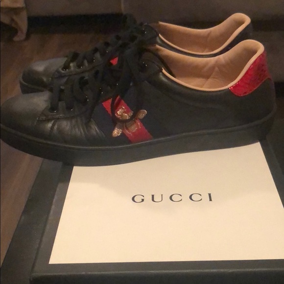 Gucci | Shoes | Gucci Bee Embroidered Sneaker | Poshmark